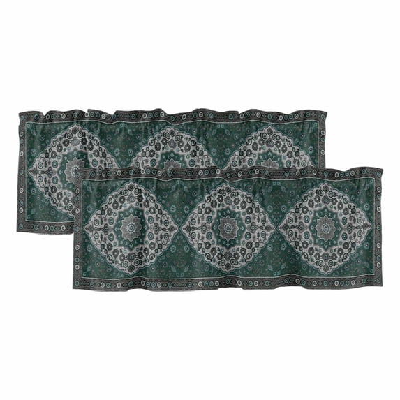 Boho Southwest Curtain Valances for Windows, Kitchen Valance Window ...