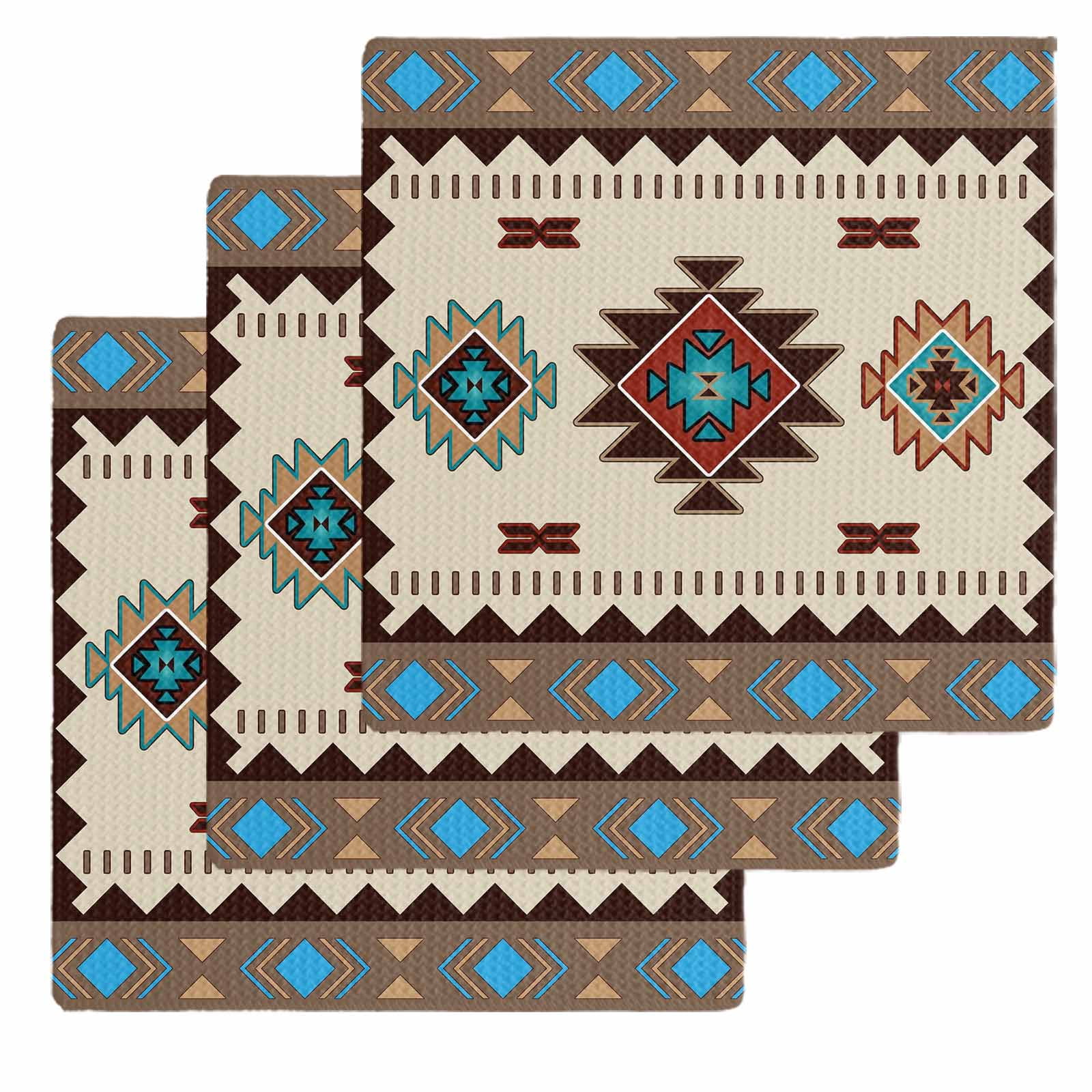 Boho Southwest Kitchen Dish Towels for Drying Dishes Set of 3 ...
