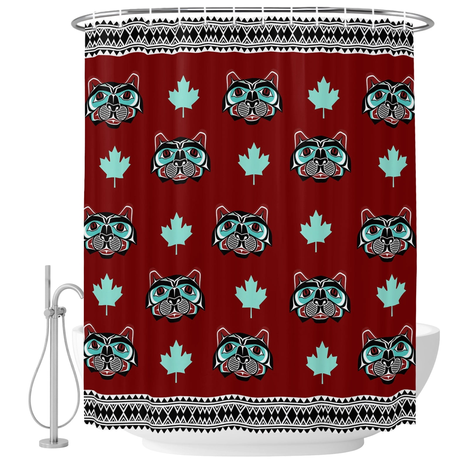 Boho Southwest Shower Curtain Set - Small 36" x 72" Washable Bathtub ...