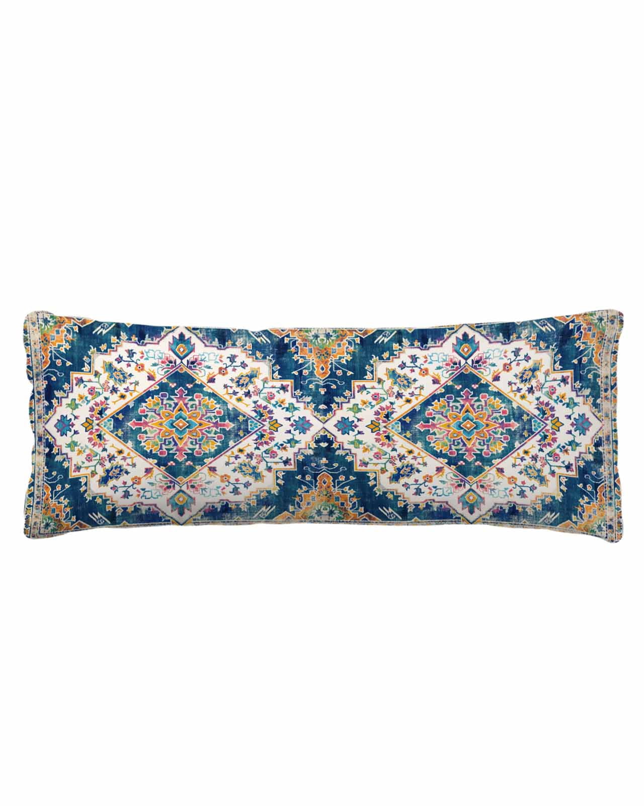 Boho Southwestern Ethnic Mexican Flowers Body Pillow Cover, Pillowcase ...