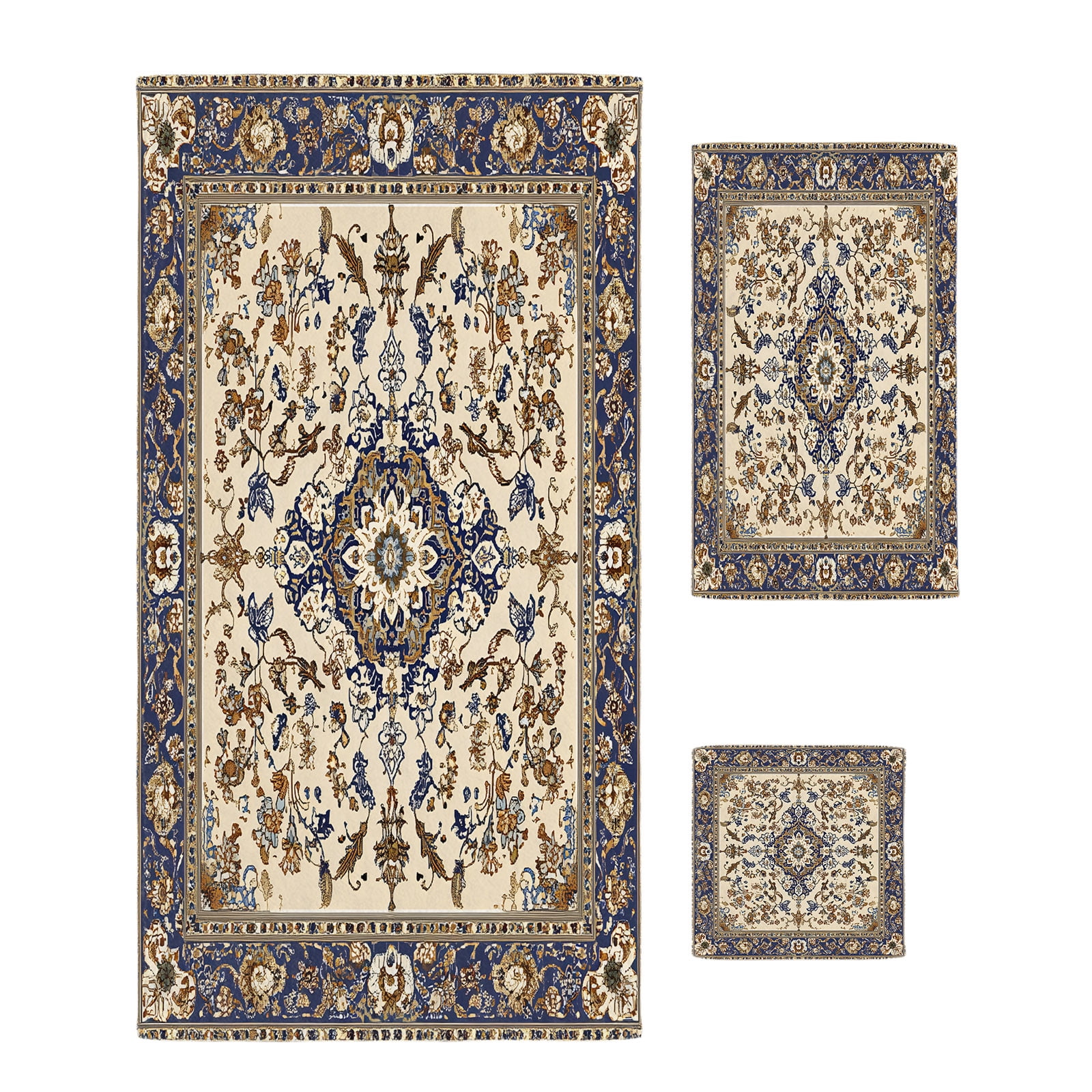 Boho Southwestern Towel Set of 3, Soft Microfiber Bath Towels, Hand ...