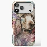 Boho Spring Standard Poodle Dog Phone Cover for iPhone 11 12 13 14 15 ...