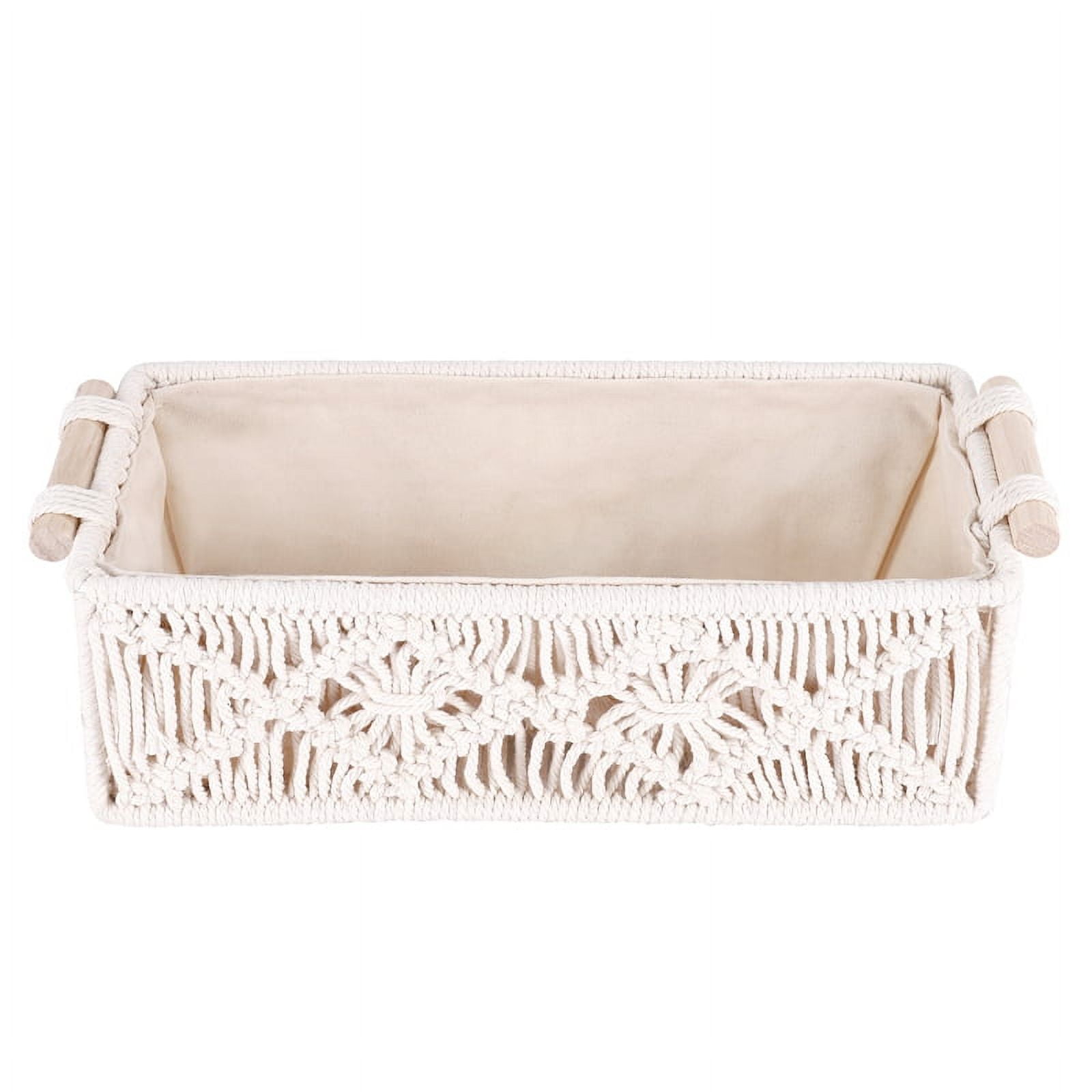 Boho Storage Basket Decor Box Handmade Woven Decorative Countertop ...