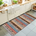 Boho Stripes Ethnic Style Rectangle Area Rug 2x6ft,Living Room Rug Non ...