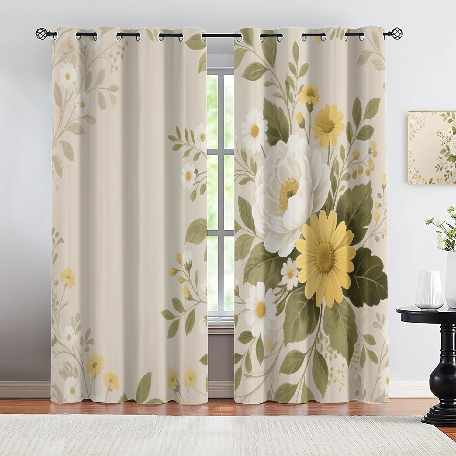 Boho Style Blackout Curtains Curtain Panels for Living Room Bedroom ...