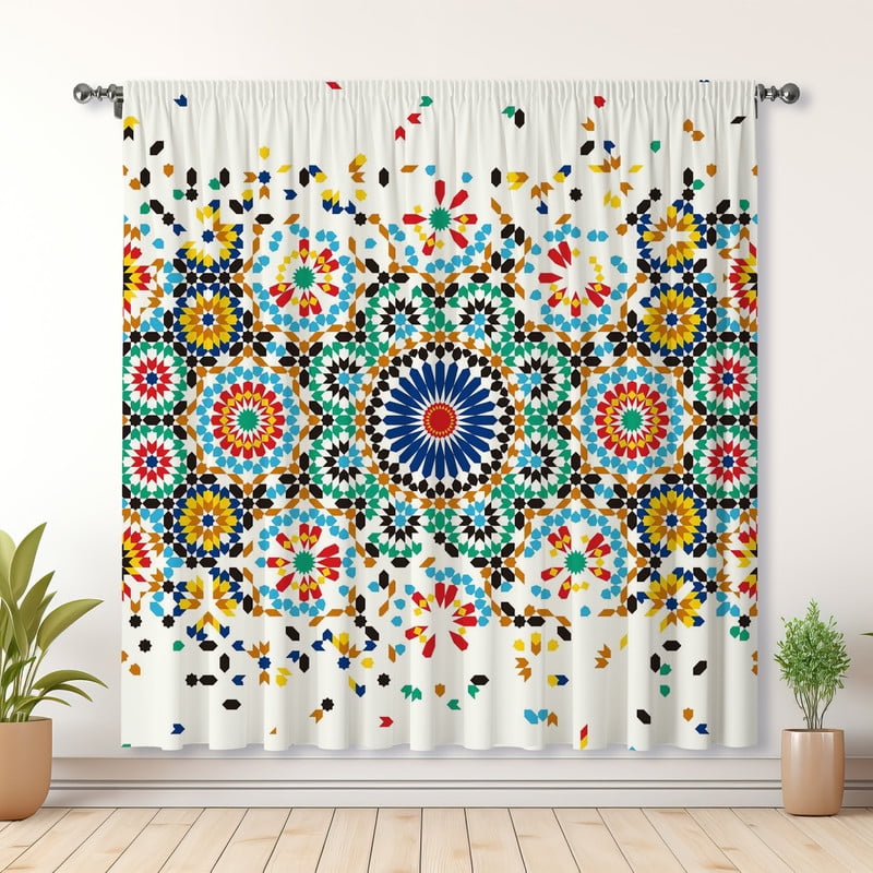 Boho Style Curtains, Boho Pattern Curtains, Bedroom Blackout Curtains ...