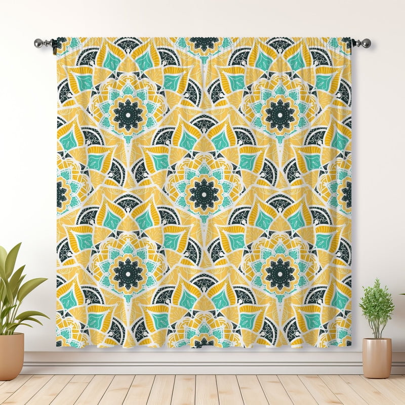 Boho Style Curtains, Boho Pattern Curtains, Bedroom Blackout Curtains ...