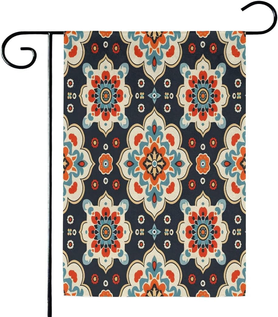 Boho Style Garden Flag 12x18 Inch Double Sided Vertical Outdoor Yard ...