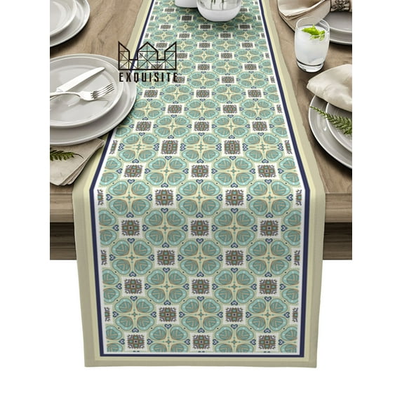 Boho Style Mandala Pattern Retro Wedding r Table Runners Coffee Table ...