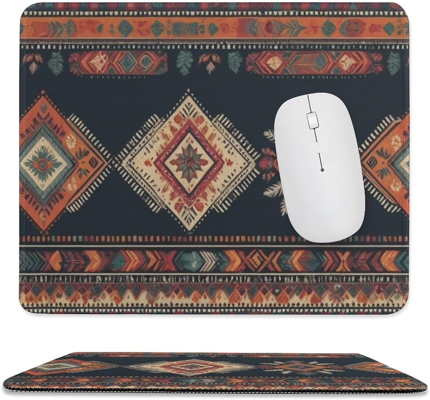Boho Style Mouse Pad,Anti Slip Rubber Mousepads, Desktop Mouse Mat with ...
