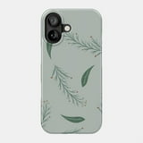 Boho Style Plant with Flowers and Leaf Elements Case for iPhone 11,12 ...