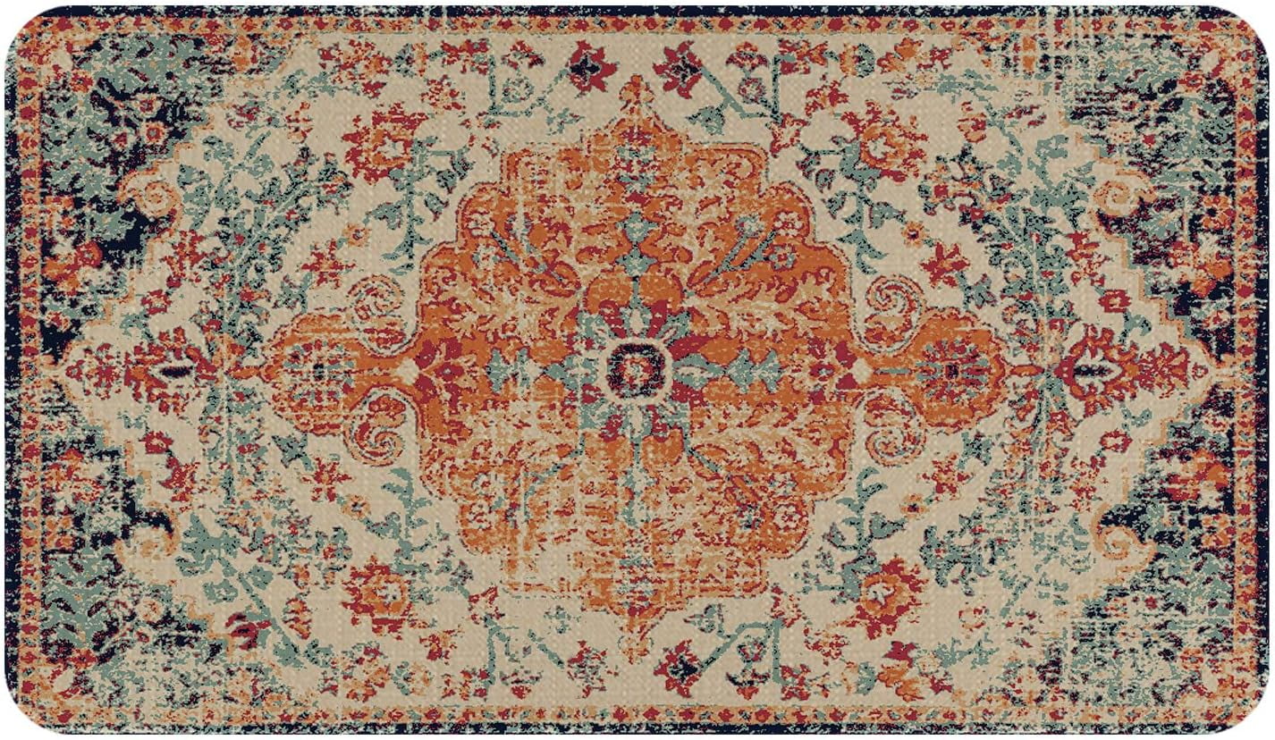 Boho Style Welcome Doormat 17x30 Inch NonSlip Machine Washable Bohemia ...