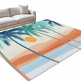 Boho Summer Beach Washable Rug 4x6 Area Rug for Living Room Bedroom Non ...