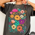 Boho Summer Floral Shirt Retro Spring Flowers Tshirt Summer Vibes Shirt ...