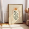 Boho Sun And Plant Minimalist Celestial Vintage Arc Botanical Earth ...