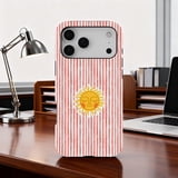 Boho Sun Retro Striped Sunset Pattern Phone Case iPhone 17 11 12 13 14 ...