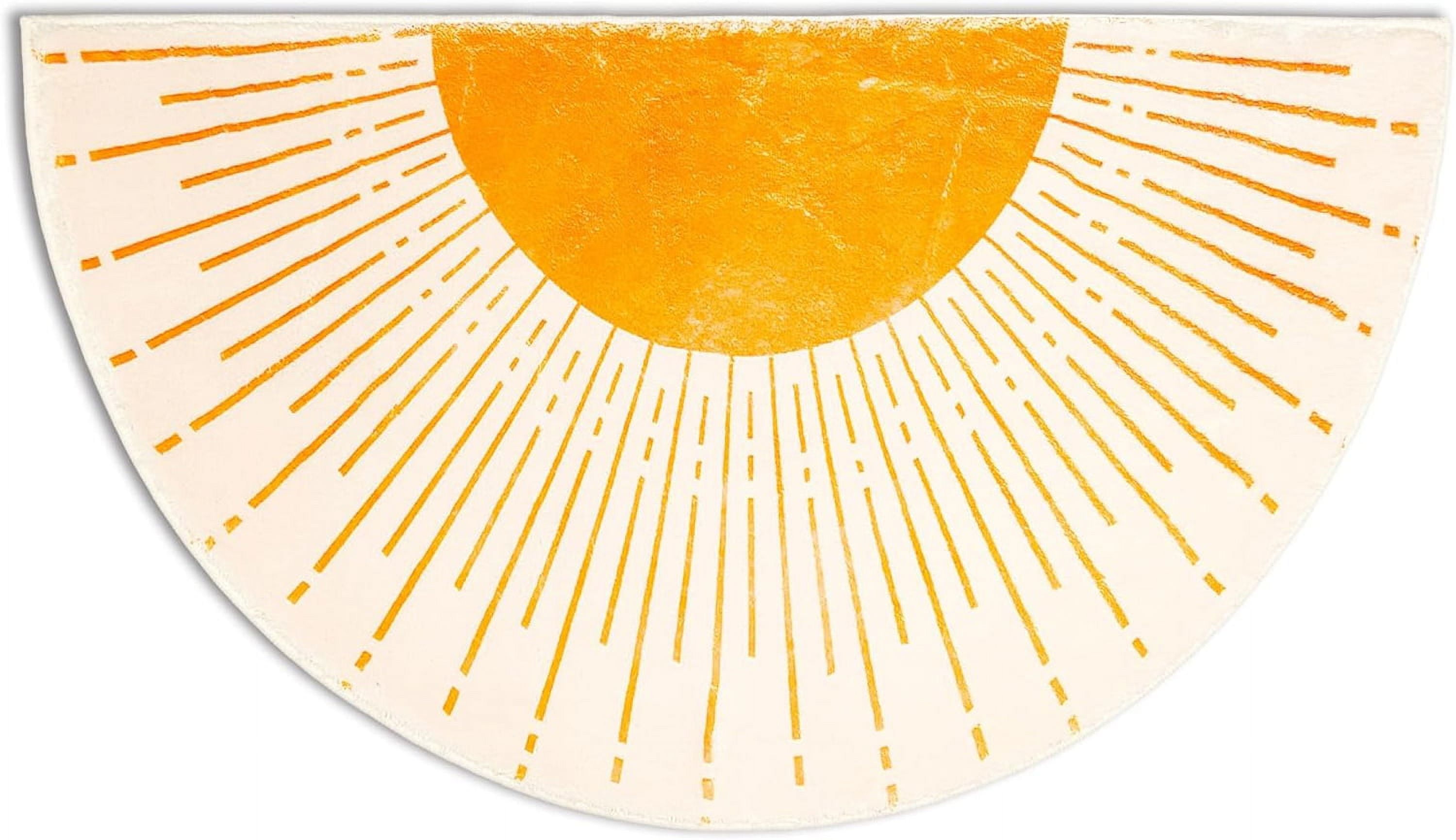 Boho Sun Sunrise Sunshine Half Round Door Mat Bath Mat Bohemian Mid ...