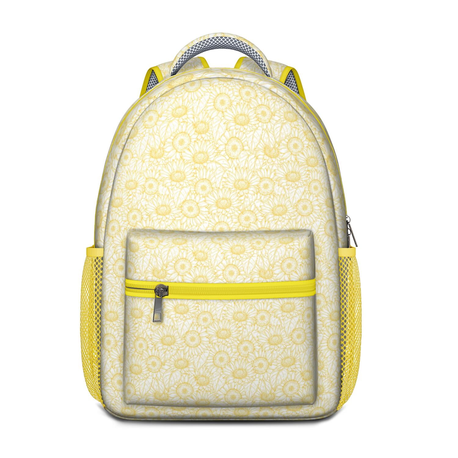 Boho Sunflower Aesthetic School Backpack - Ergonomic & Durable with ...