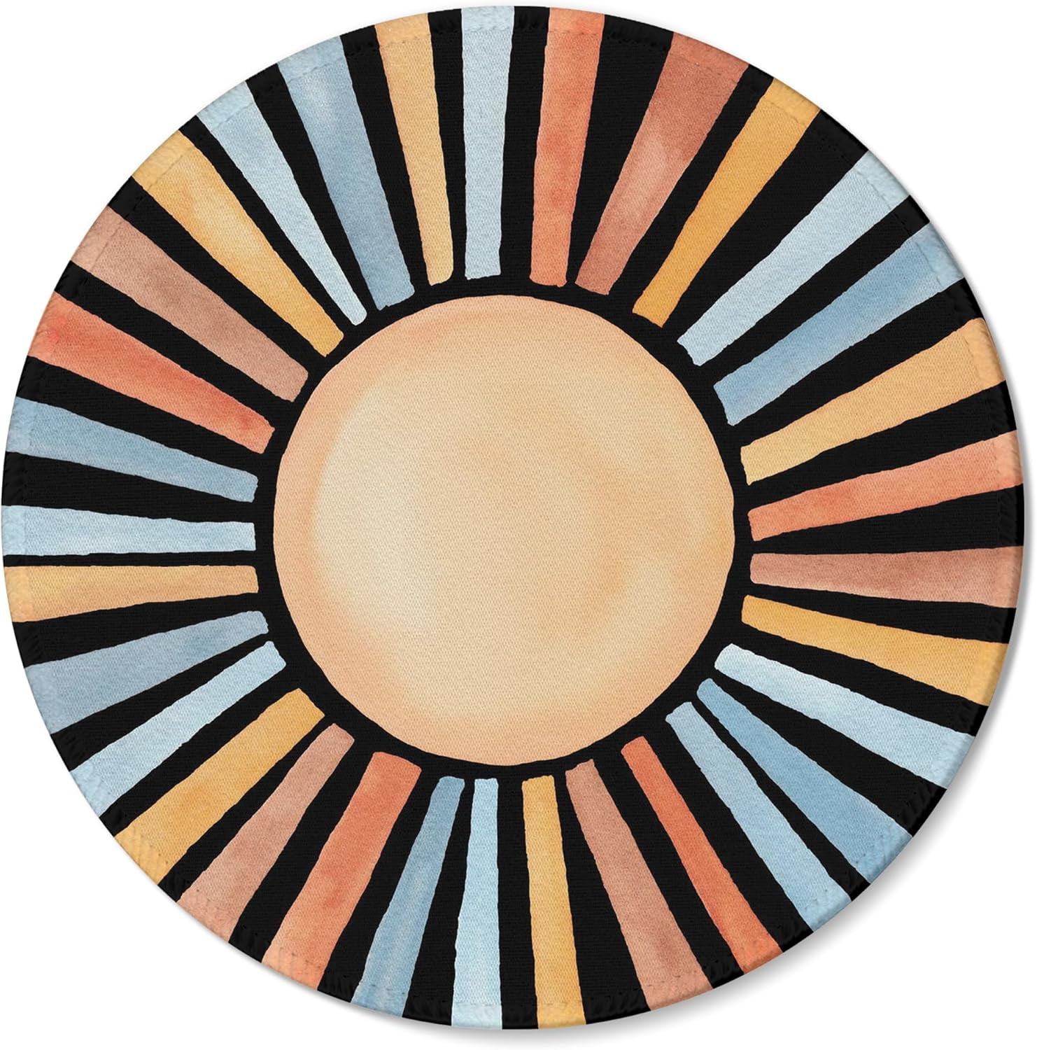 Boho Sunshine Mouse Pad Mousepad, Retro Colorful Sun Aesthetic Mouse ...