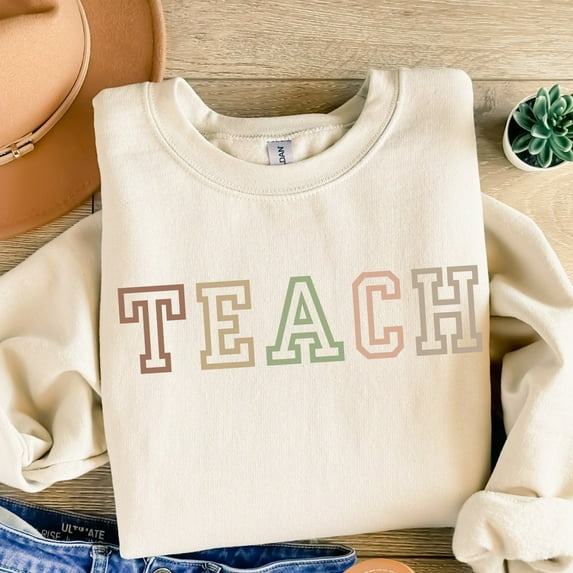 Boho TEACH Sweatshirt, Teach Sweater, Sweatshirt for Teachers, Love to ...