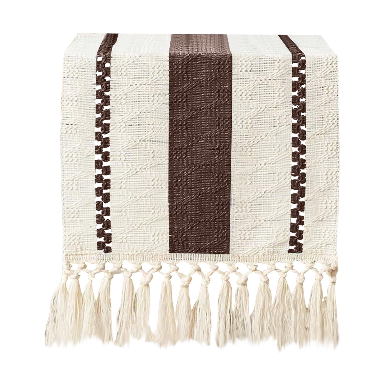 Boho Table Runner 72 inches Olive Green&Ivory Small Coffee Table Runner ...