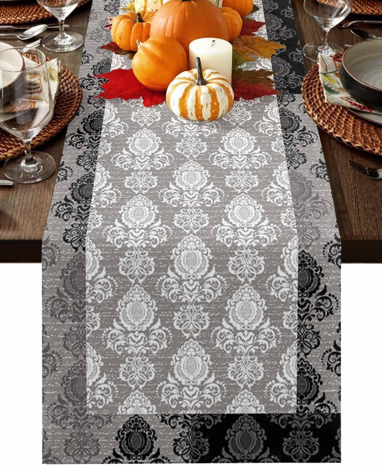 Boho Table Runner 90 Inches Long Farmhouse Dress Scarves Vintage Floral ...