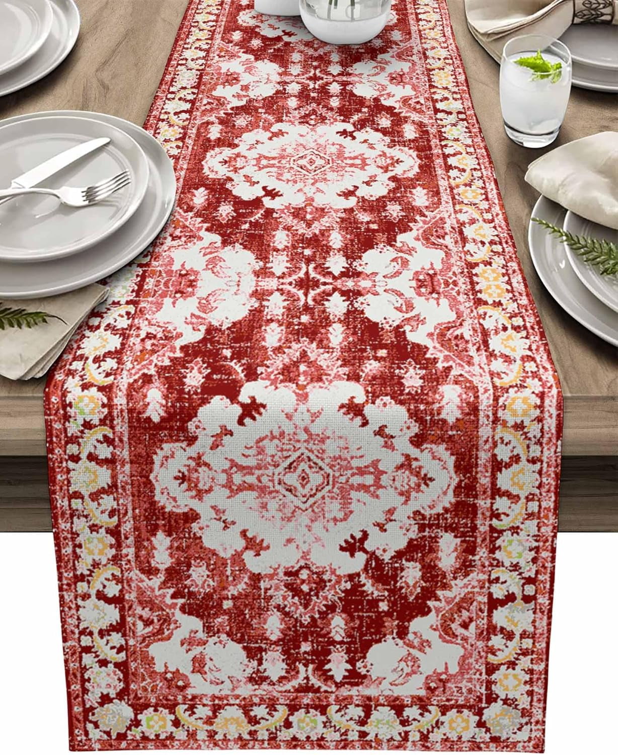 Boho Table Runner Bohemia Table Runners for Dining Room Tribal Vintage ...