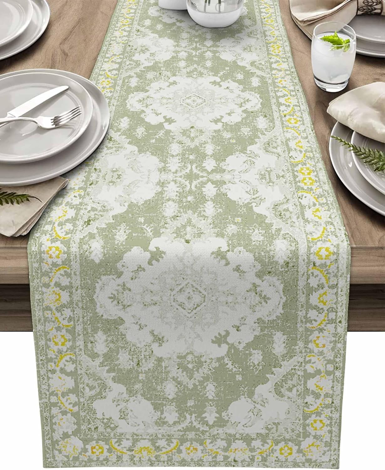 Boho Table Runner Bohemia Table Runners for Dining Room Tribal Vintage ...