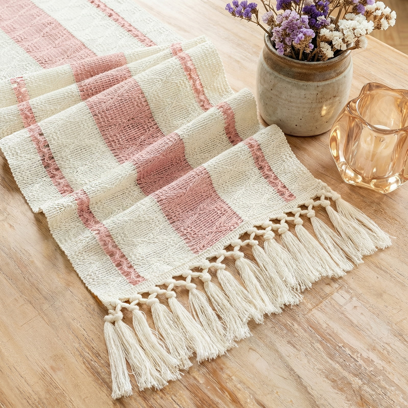 Boho Table Runner, Farmhouse Macrame Wedding Table Runner For Garden ...