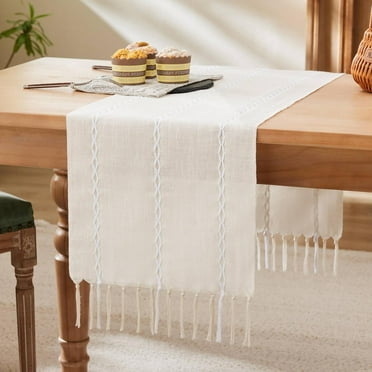 Rustic Burlap Jute Table Runner Farmhouse French Country Table ...