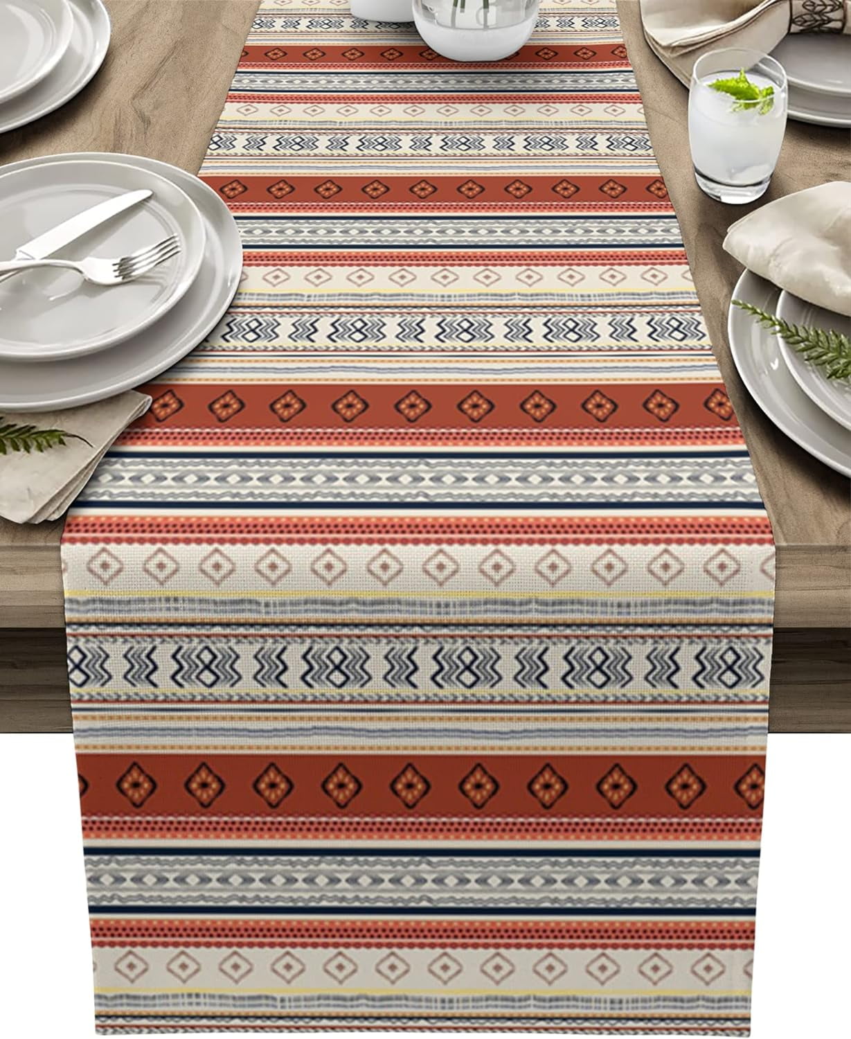 Boho Table Runners 108 inches Long Farmhouse Western Wedding/Coffee ...