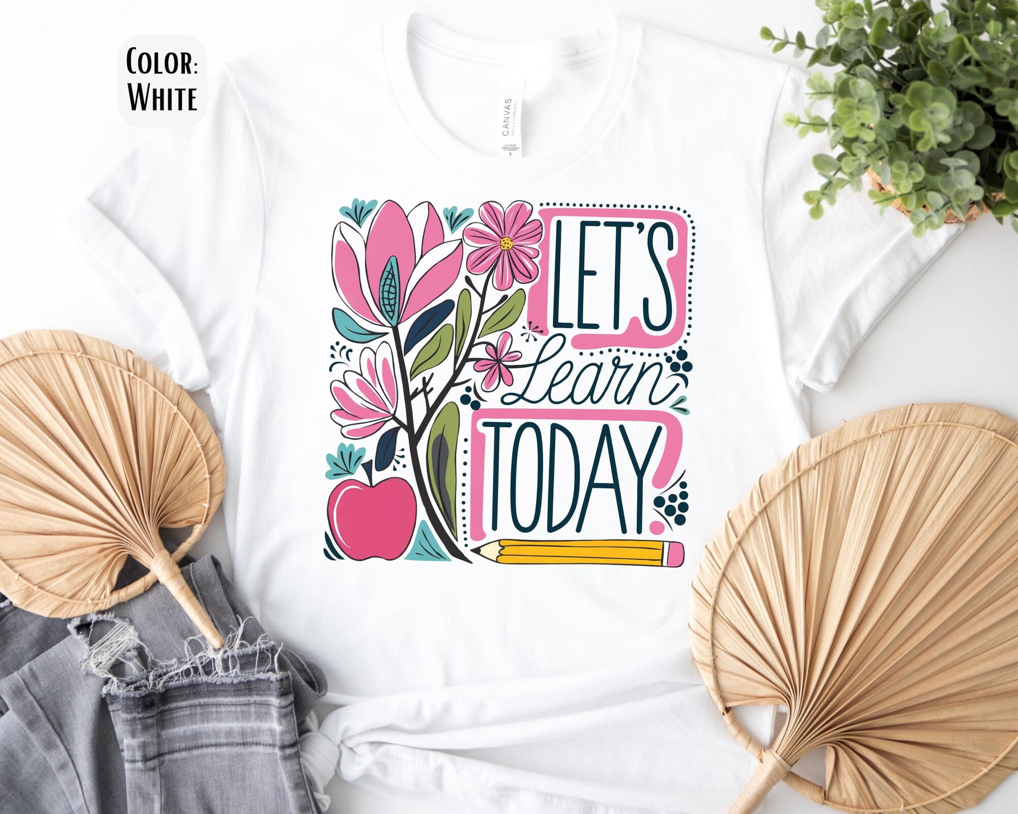 Boho Teacher Shirt Let 39 s Learn Today Elementary School Apparel ...