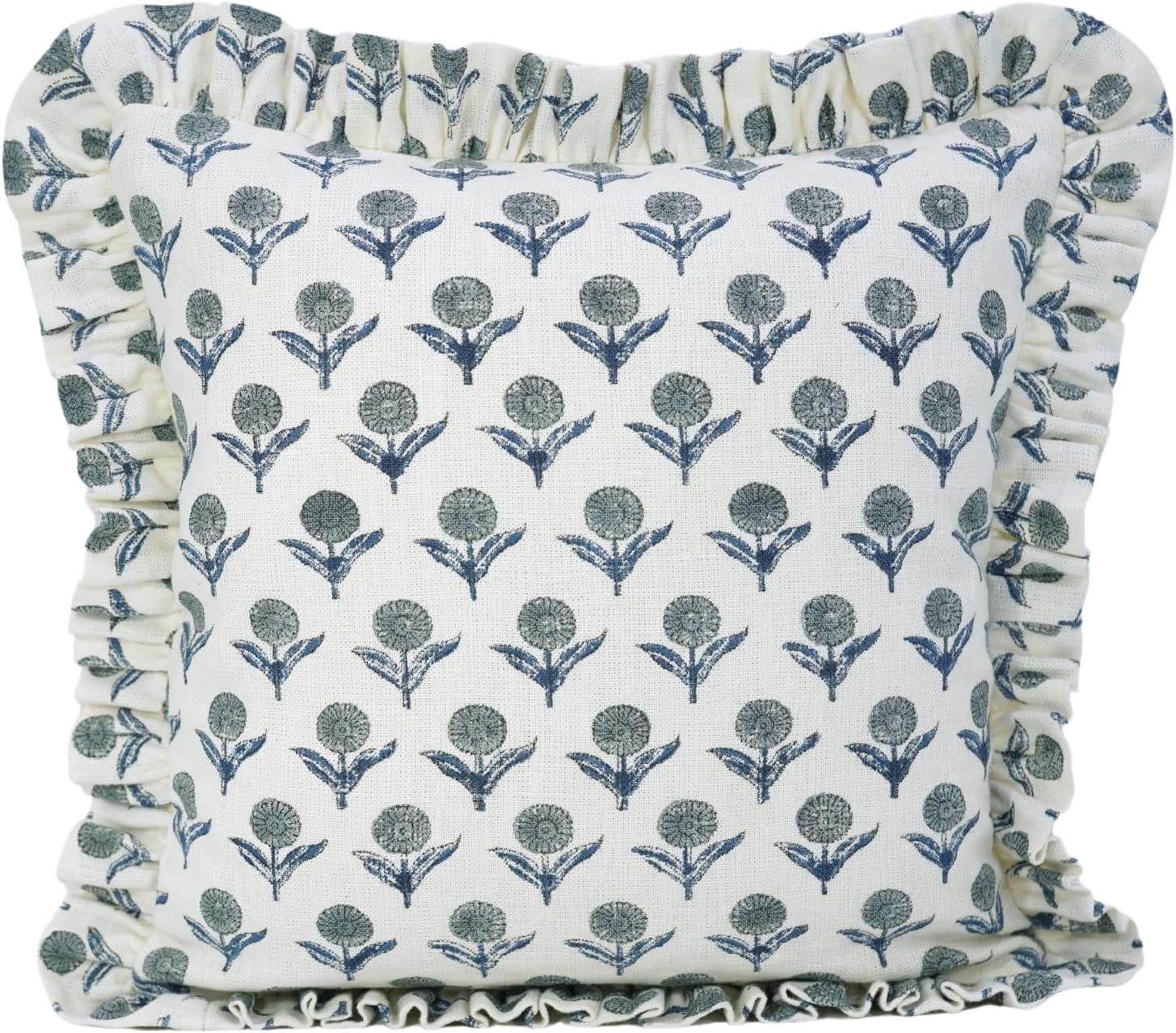 Boho Throw Block Print Decorative Couch Pillow Cover for Living Room ...