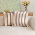 Boho Throw Pillow Cover - Digital Print Cushion Case, Washed Linen Look ...