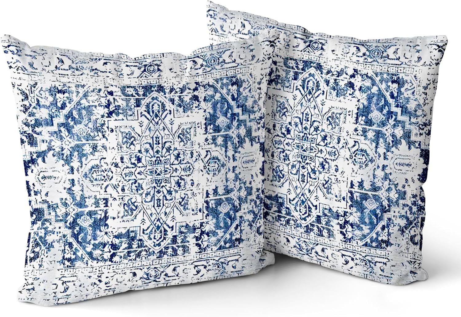 Boho Throw Pillow Covers 16x16 inch Set of 2 Monaco Rug Carpet Double ...