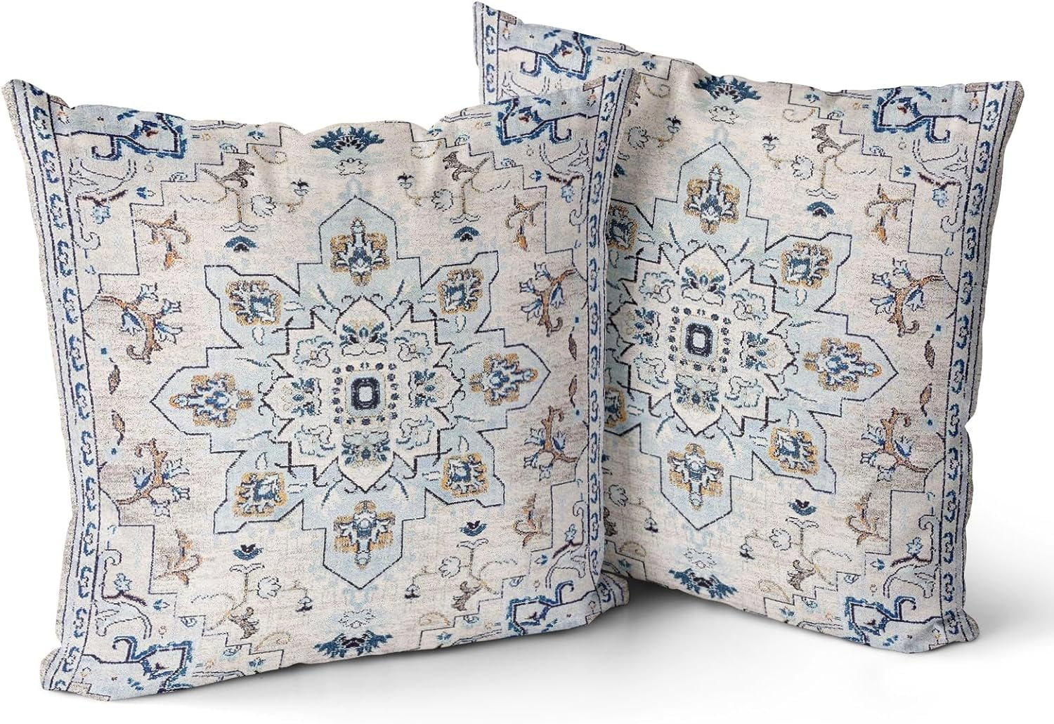 Boho Throw Pillow Covers 16x16 inch Set of 2 Monaco Rug Persian Carpet ...