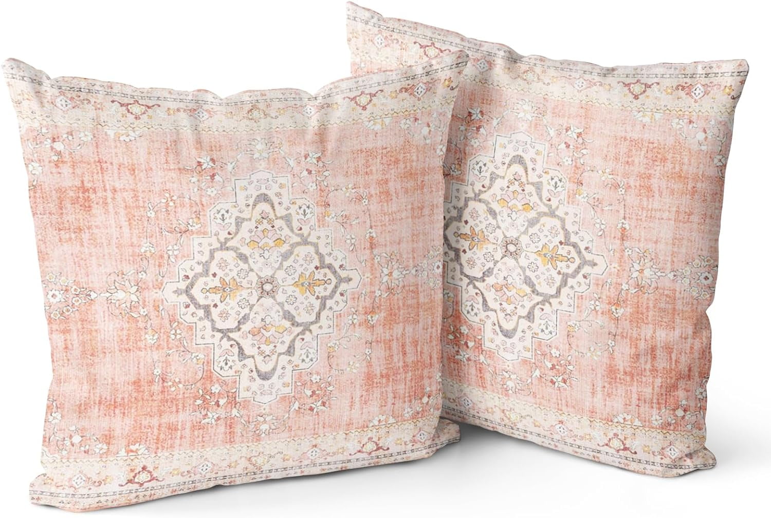 Boho Throw Pillow Covers 20x20 inch Set of 2 Bohemian Carpet Throw ...