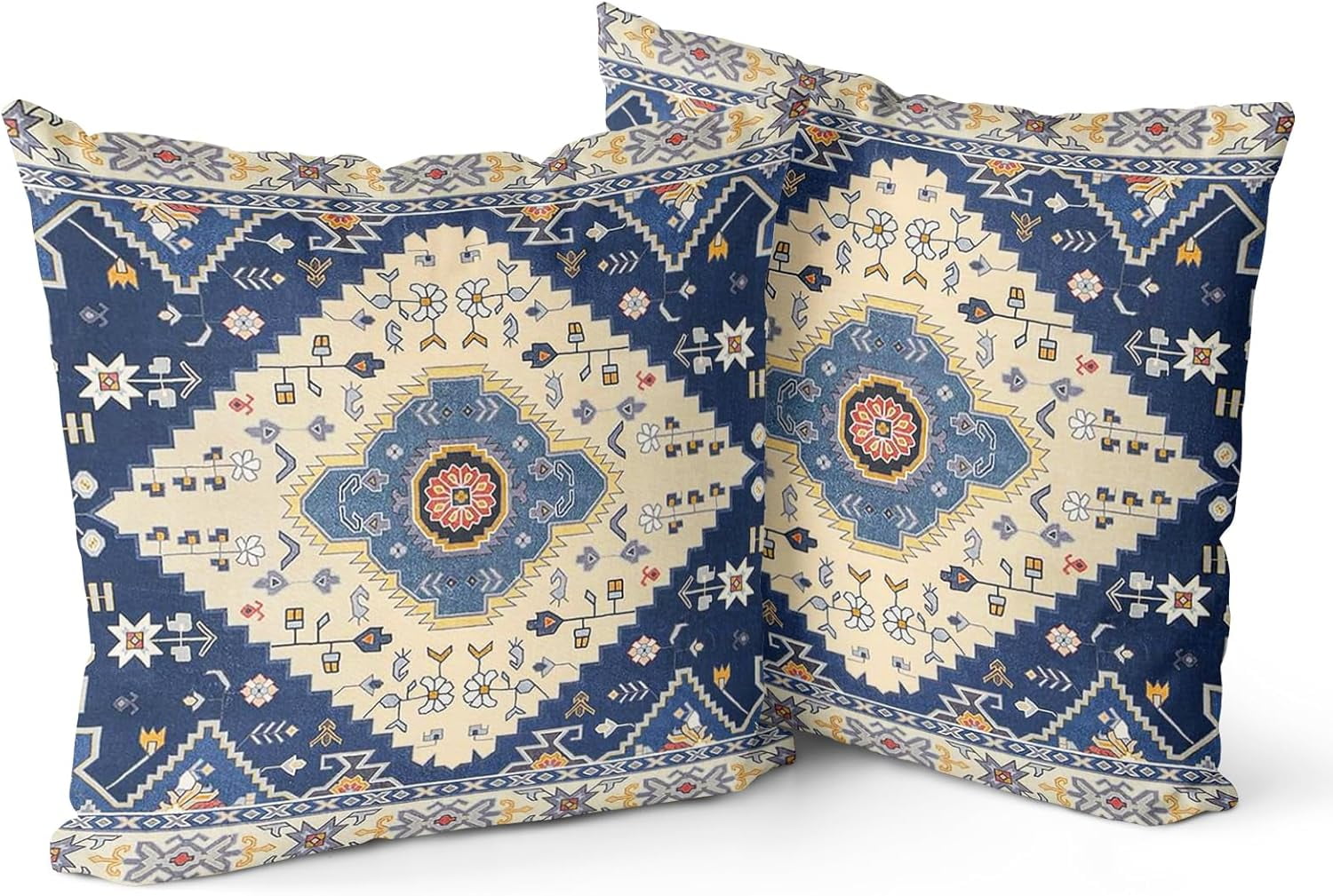 Boho Throw Pillow Covers Farmhouse Home Decor for Sofa Porch Patio Bed ...