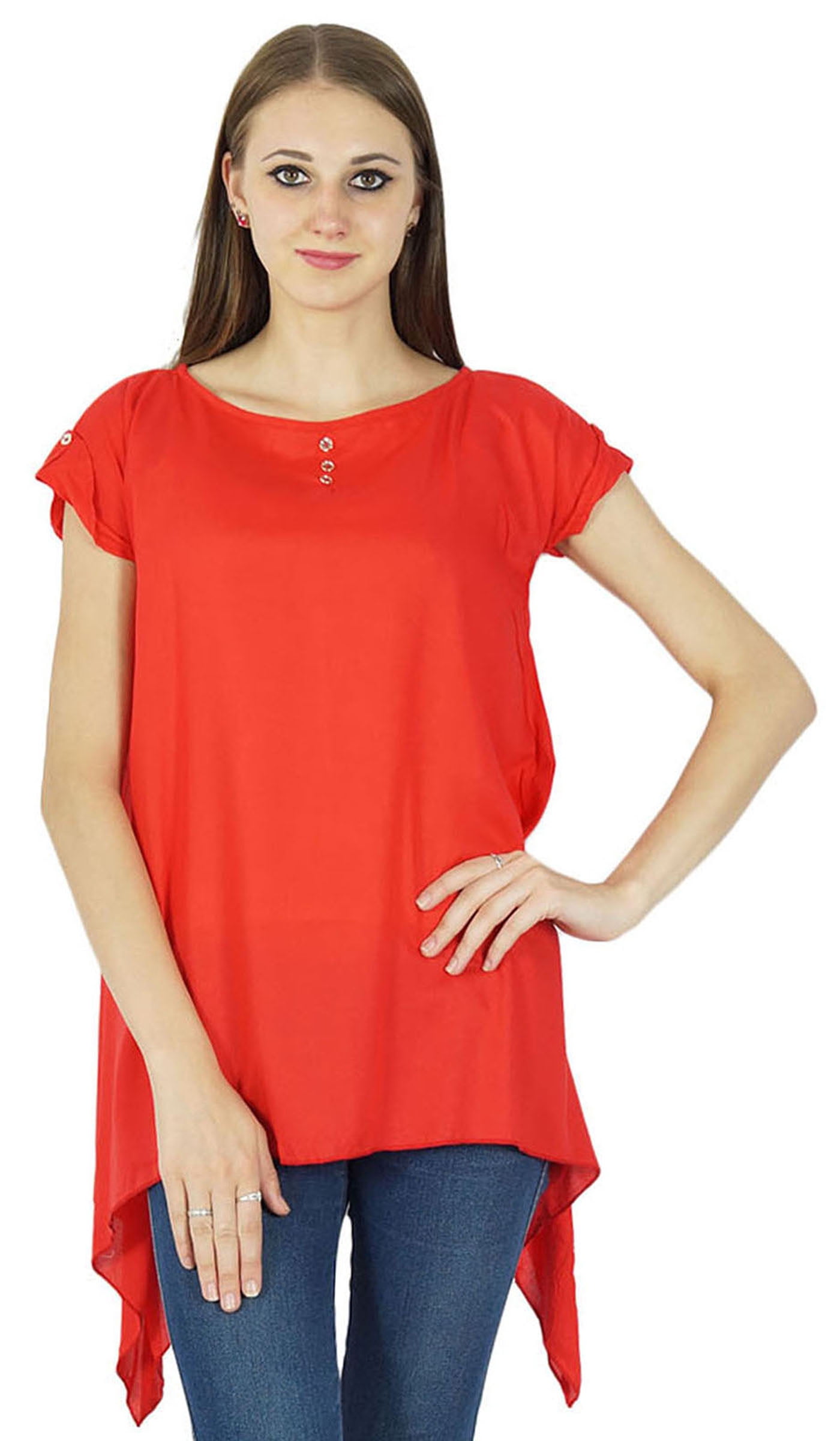 Boho Top Summer Women Wear Clothing Dress Cotton Casual Tunic Sundress ...