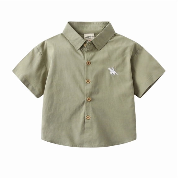 Boho Tops for Boy Embroidered Fashion Comfort Breathable Blend Crop ...