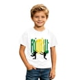 Boho Tops for Boy Theme Printed Short Sleeve Soft Blend Round Neck Boys ...