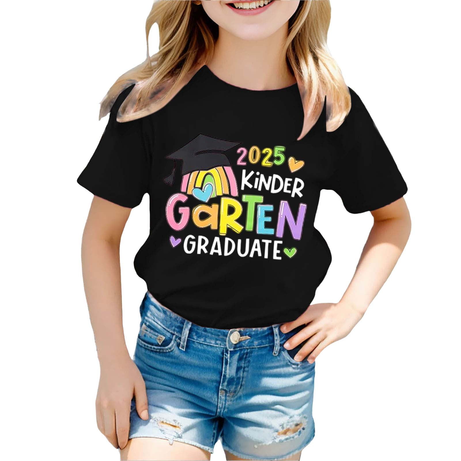 Boho Tops for Girl Short Sleeve Round Neck Printed Comfort Stretchy ...