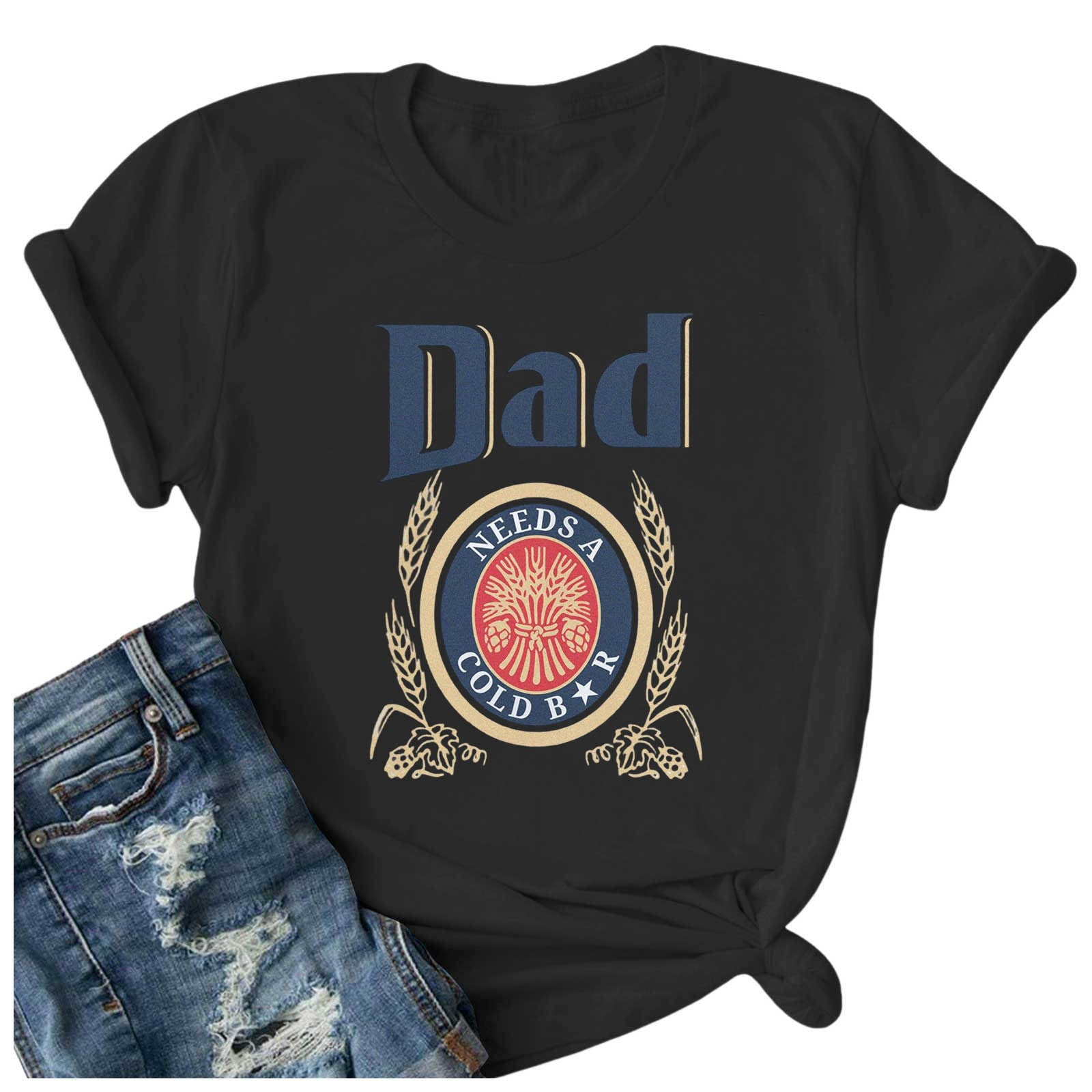 Boho Tops for Women Fashion Letter Printed Round Neck Short Sleeve ...