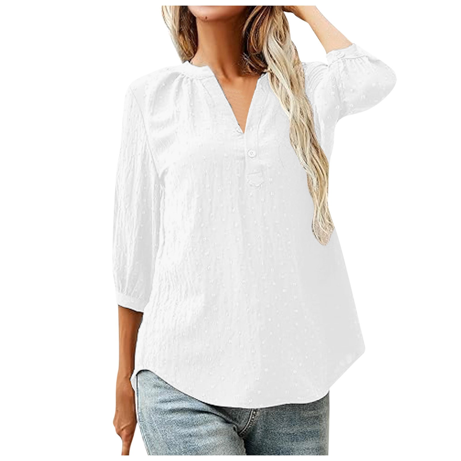 Boho Tops for Women Fashion Versatile Regular Beach Vacation Clothes ...