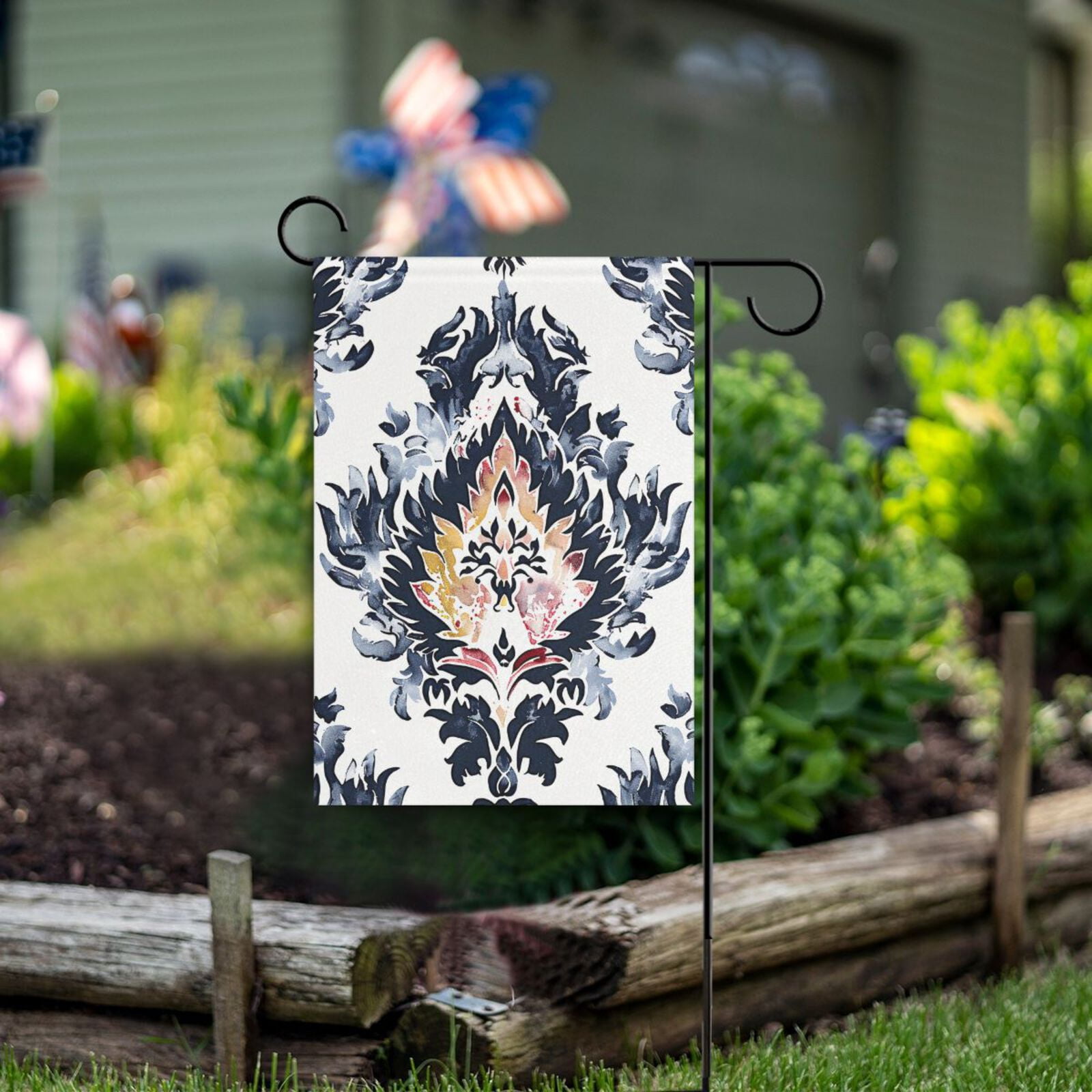 Boho Totem Garden Flag Double Sided Outdoor Banners for Courtyard ...