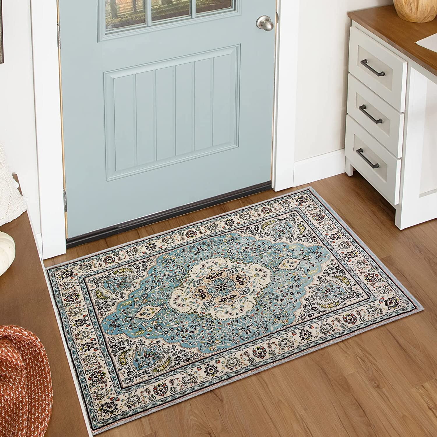 Boho Tribal Area Rug - 2x3 Distressed Small Entryway Rug Doormat ...