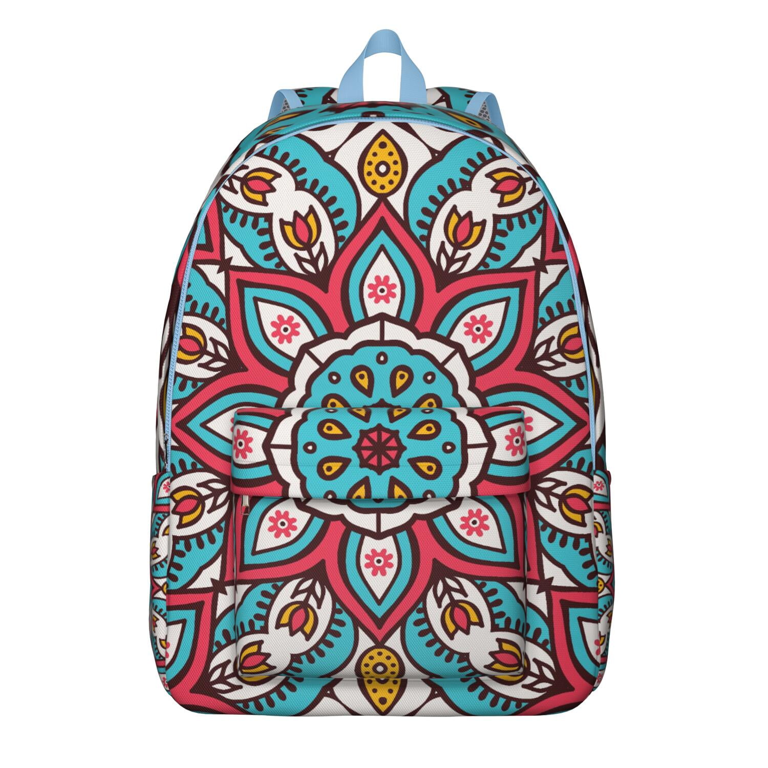 Boho Tribal Backpack, Lightweight and Spacious Featuring Mandala ...
