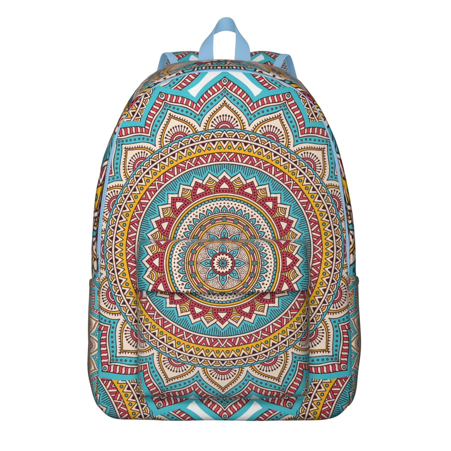 Boho Tribal Backpack, Waterproof and Spacious Featuring Mandala Zen and ...
