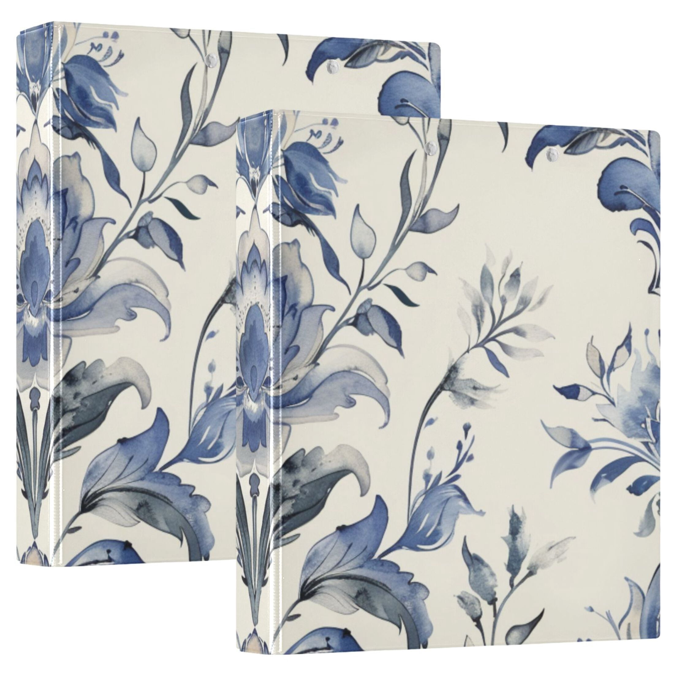 Boho Tribal Floral Flowers 3 Ring Binders 1.5 inch Hardcover File ...