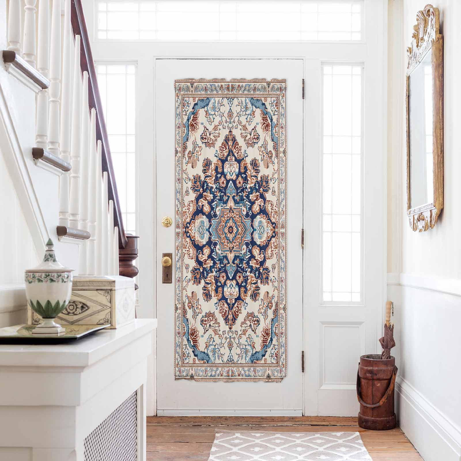 Boho Tribe Door Curtains for Door Window, French Sidelight Front Back ...